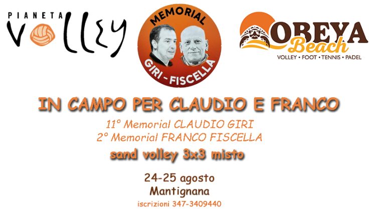 Il Memorial Giri-Fiscella sarà a Mantignana - Pianeta Volley